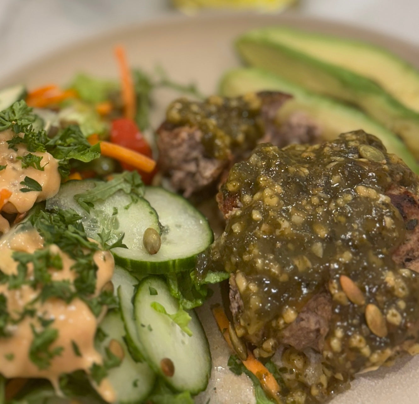 Regina's Turkey Burgers with Mojo Sauce – Grandma Hoerners